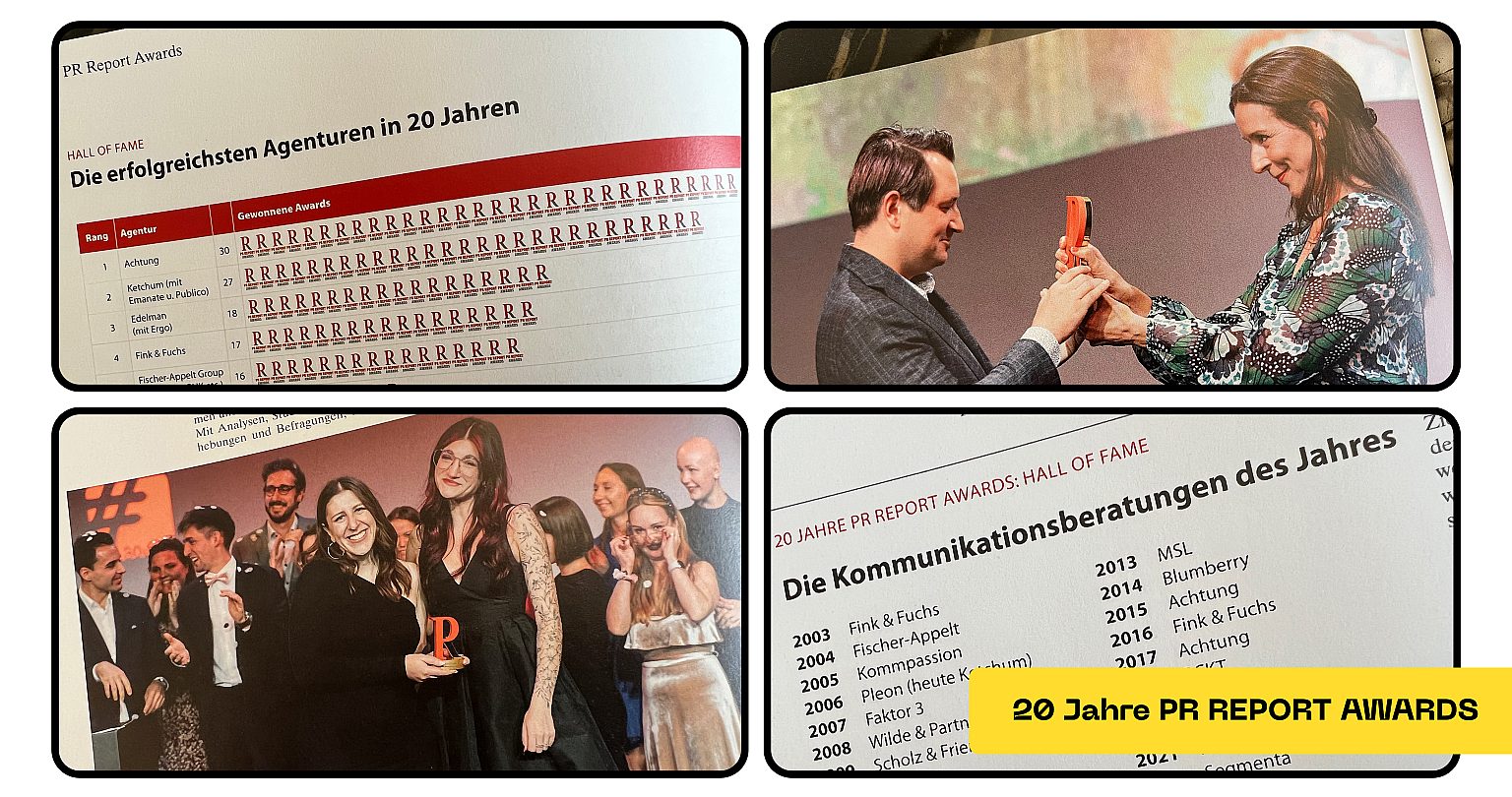 Achtung! - 20 Jahre PR REPORT AWARDS